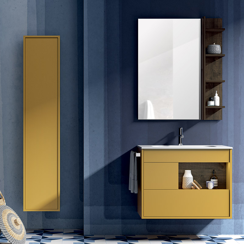 Mobile bagno laccato colorato Lume 13