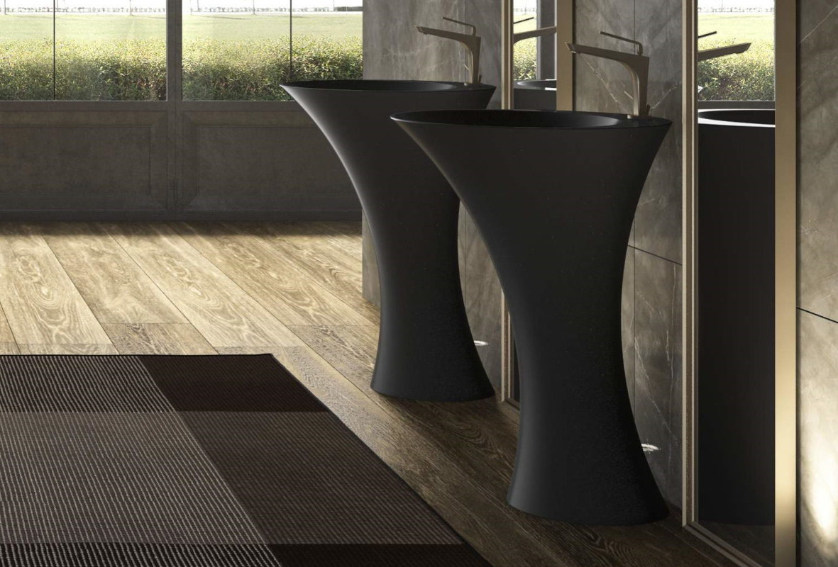 Lavandini e lavabi in ceramica, resina e materiali compositi